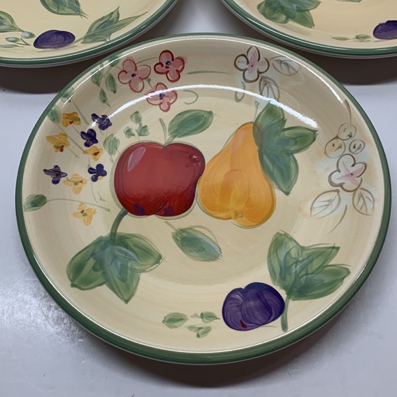 Gibson | Dining | Everyday Gibson Hand Painted Fruit Motif Salad Plates ...